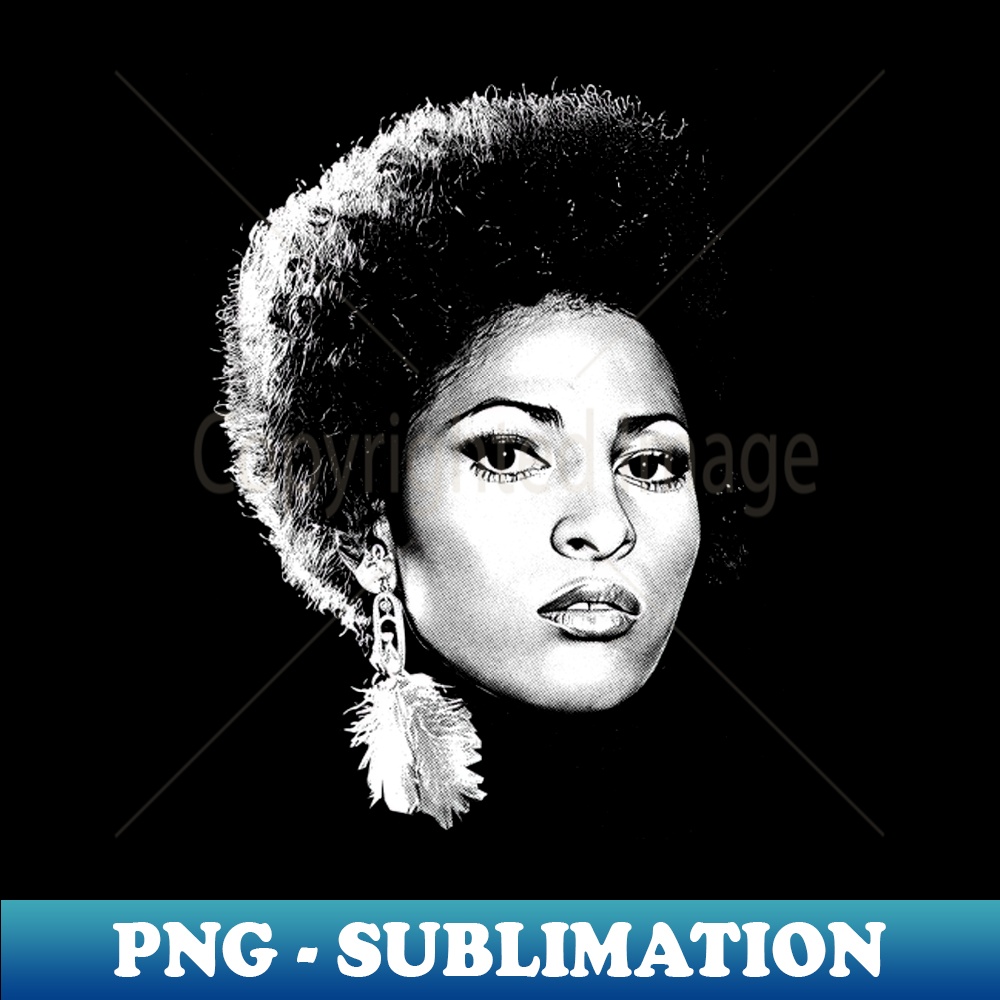 Pam Grier Retro Blaxploitation Fan Artwork - Modern Sublima | Inspire ...