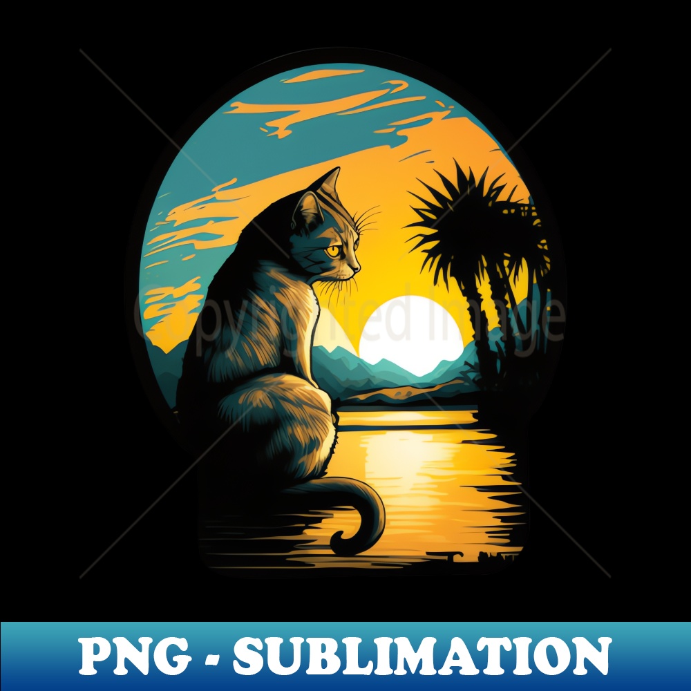 at watching sunset scene - PNG Transparent Sublimation Desig | Inspire ...