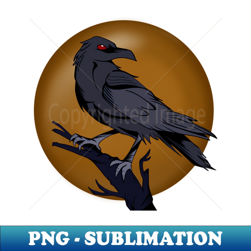 Stylized Raven Fall - Retro PNG Sublimation Digital Download | Inspire ...