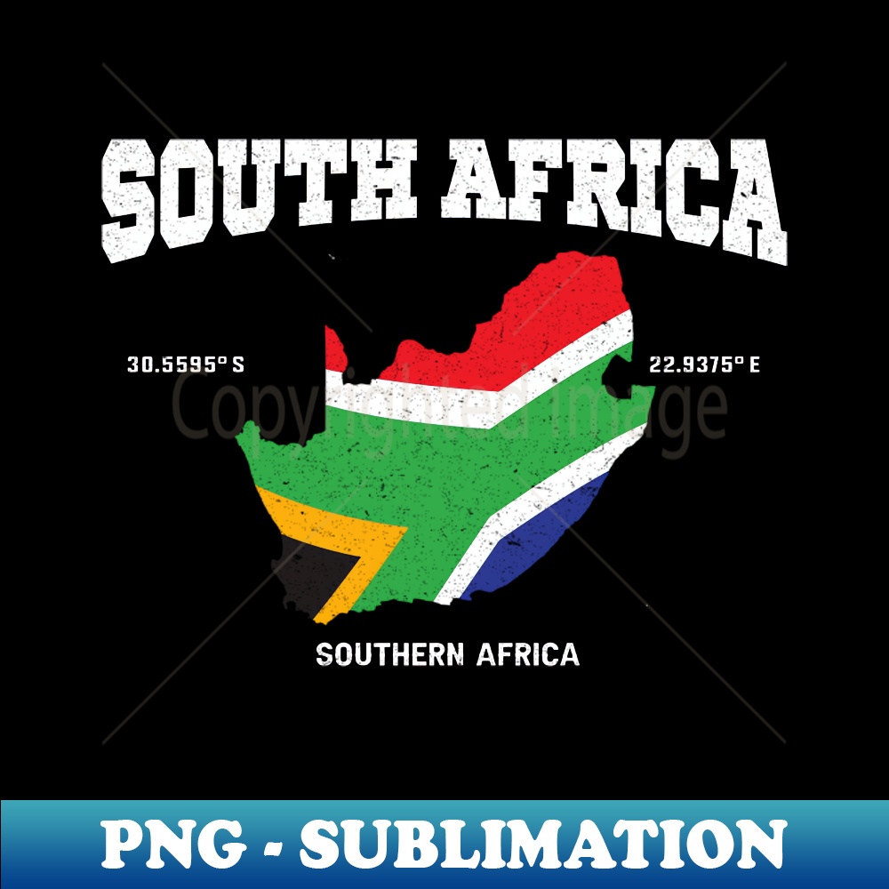 South Africa flag and map South Africa coordinates South Afr | Inspire ...