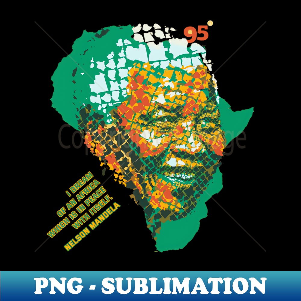 Nelson Mandela - PNG Transparent Sublimation Design - Stunni - Inspire ...