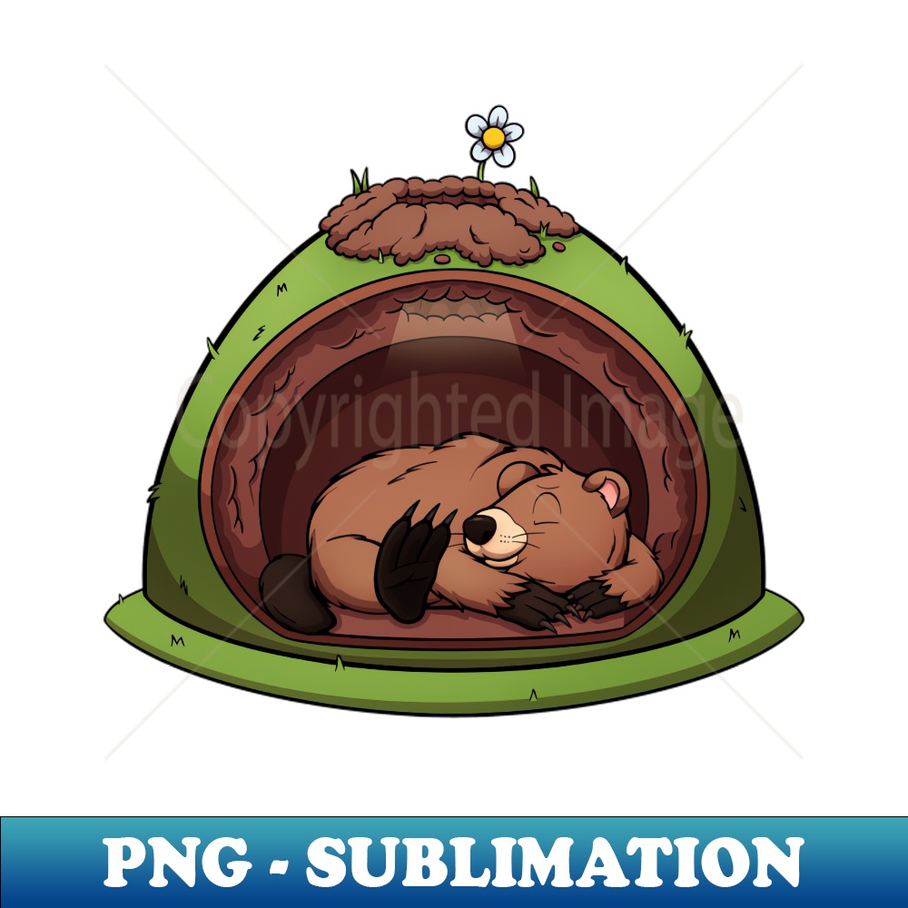 Groundhog Sleeping - Sublimation-Ready PNG File - Bold & Eye | Inspire ...