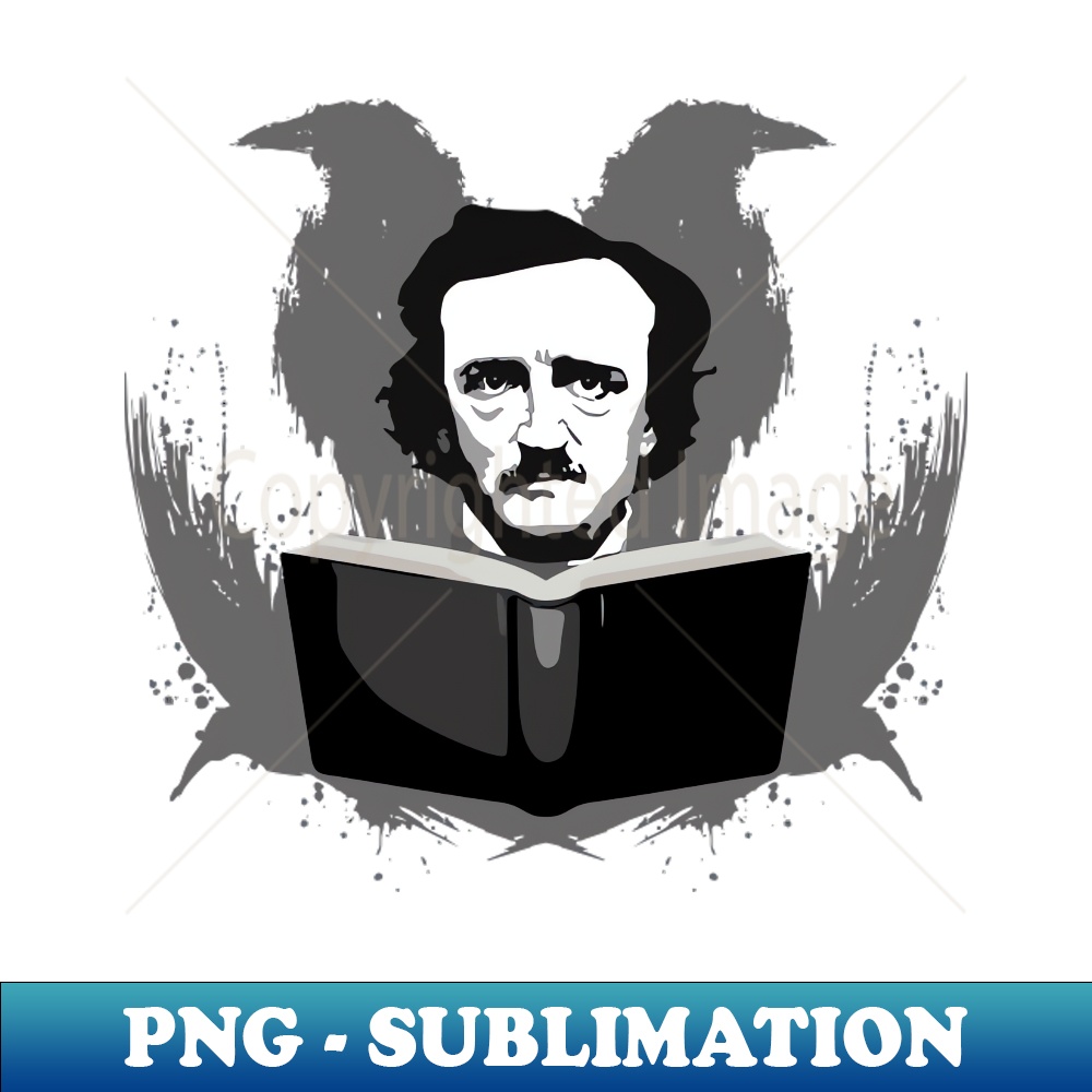 Edgar Allan Poe Ravens Inkblot - PNG Transparent Sublimation | Inspire ...