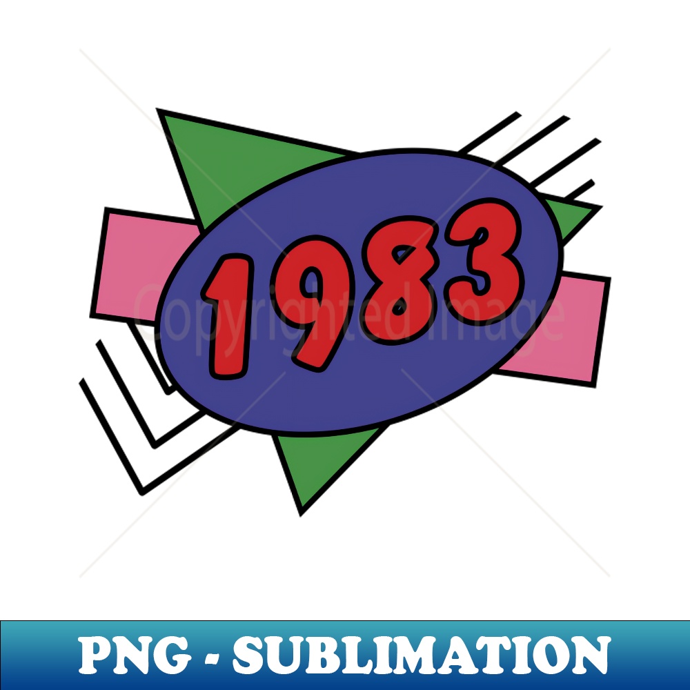 Year 1983 Retro 80s Graphic - Aesthetic Sublimation Digital | Inspire ...