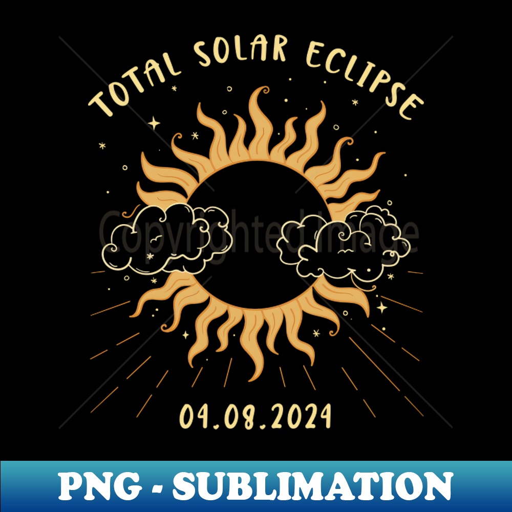 Solar Eclipse 2024 - PNG Transparent Sublimation Design - Pe - Inspire ...