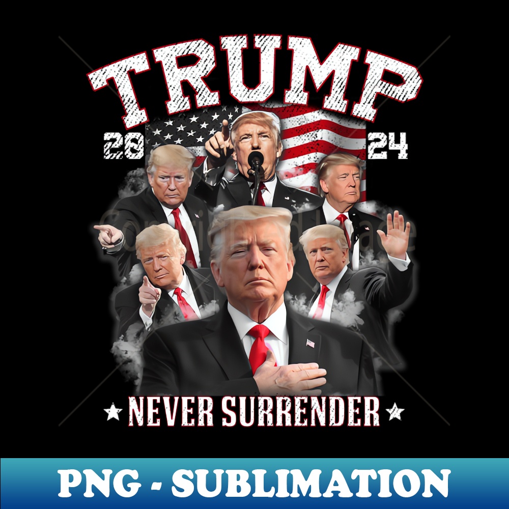 President Donald J Trump 2024 Never Surrender Trump Mugshot | Inspire ...