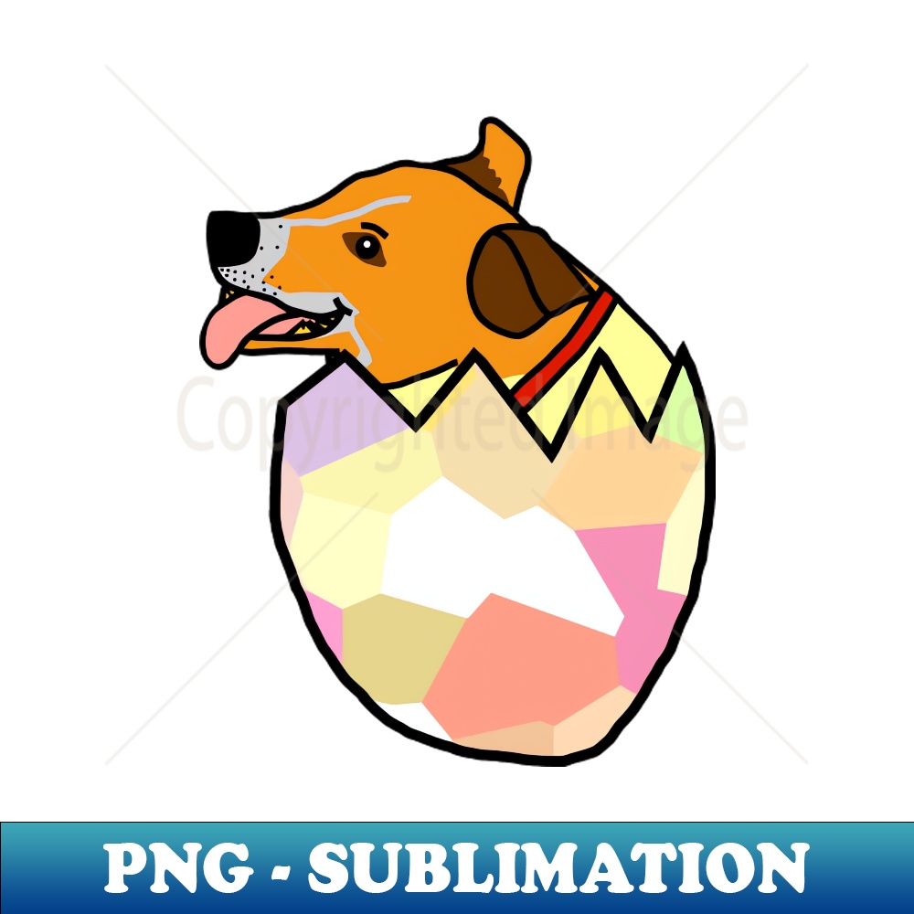 Small Dog Hatching from Easter Egg - Modern Sublimation PNG | Inspire ...