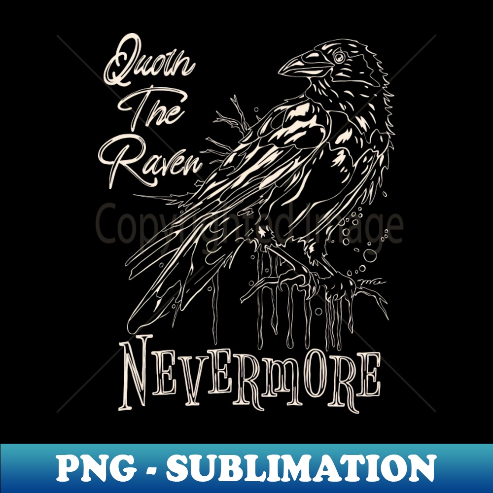 The Raven Edgar Allan Poe Nevermore - High-Quality PNG Subli | Inspire ...