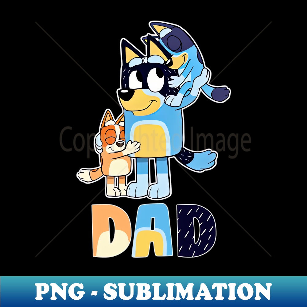 Bluey Cartoon Movie Funny TV Series dad - High-Resolution PN | Inspire ...