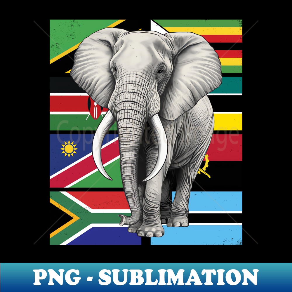 Elephant Flags of Southern Africa - Aesthetic Sublimation Di | Inspire ...