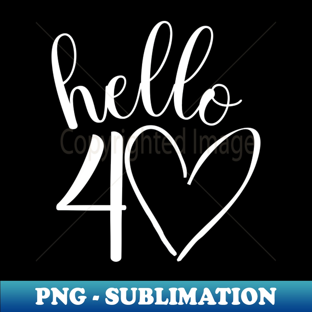 40th birthday design for her - Stylish Sublimation Digital D | Inspire ...