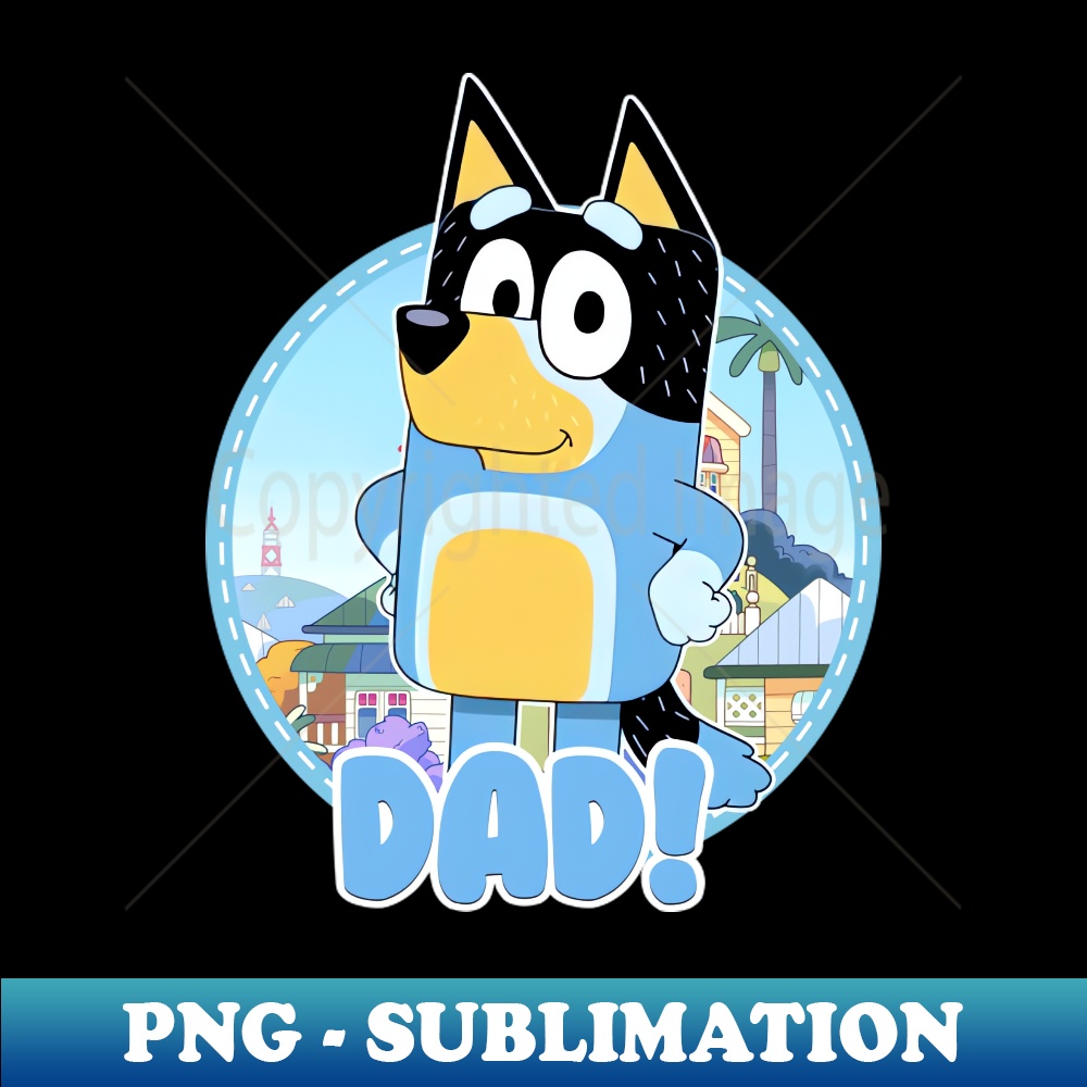 Bluey and Bingo dad happy - Exclusive PNG Sublimation Downlo - Inspire ...