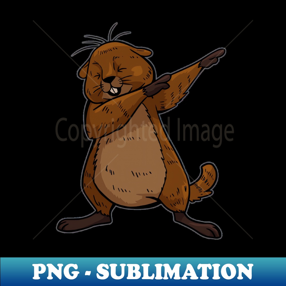 Groundhog Dabbing Dance In The Underground - PNG Transparent - Inspire ...