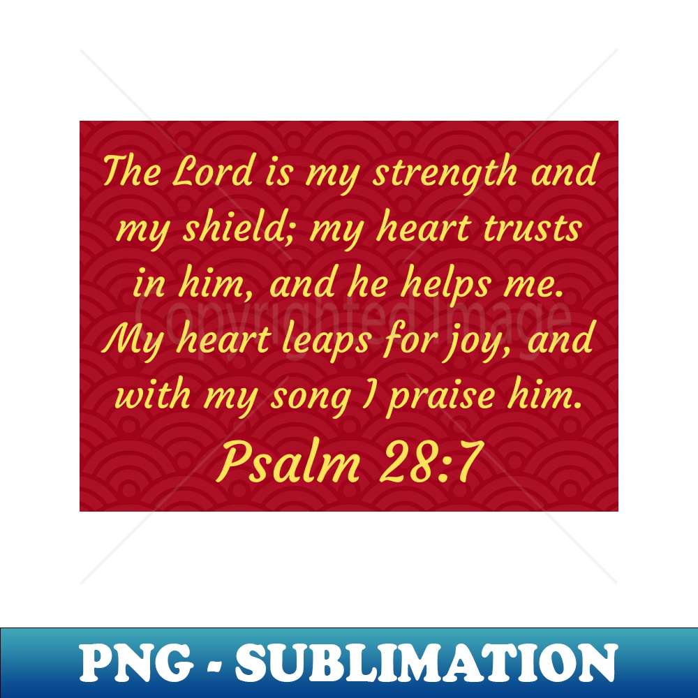 Bible Verse Psalm 287 - Exclusive Sublimation Digital File - | Inspire ...