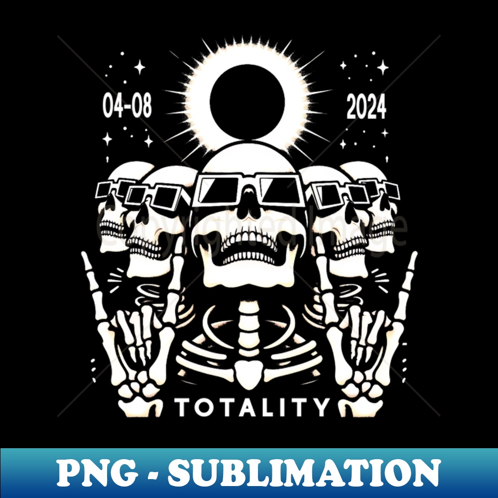 Totality Total Solar Eclipse 2024 Skeleton - PNG Transparent | Inspire ...