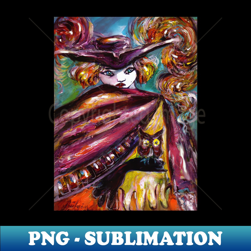 FAUST Mysterious Mask with Tricorn and Owl - Instant PNG Sub | Inspire ...