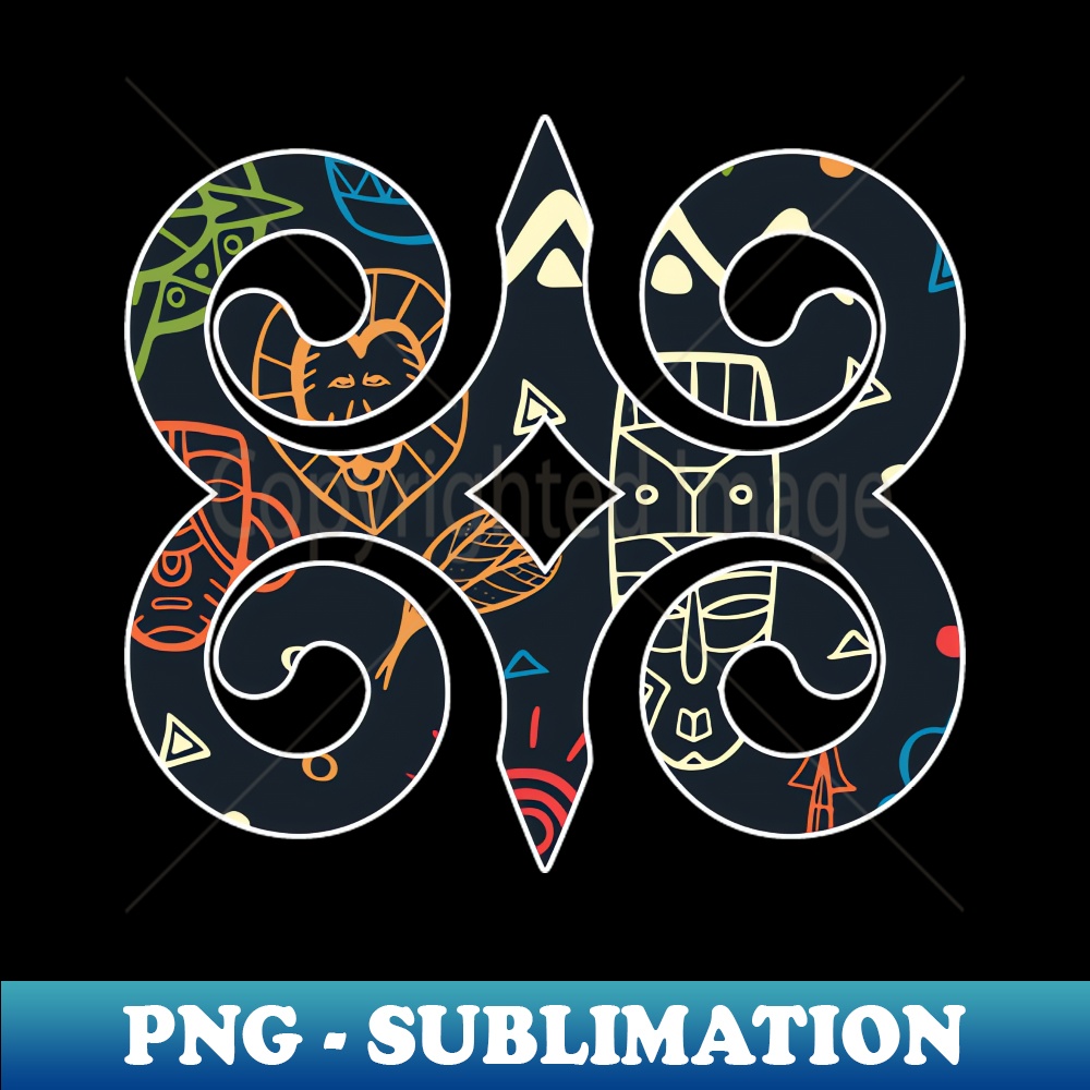 Ghana Akan Adinkra Symbol Ankara Pattern - Sublimation-Ready | Inspire ...