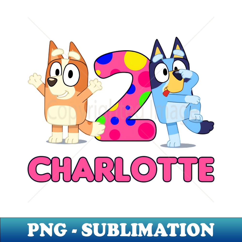 Bluey and Bingo charl 2 year - Unique Sublimation PNG Downlo | Inspire ...
