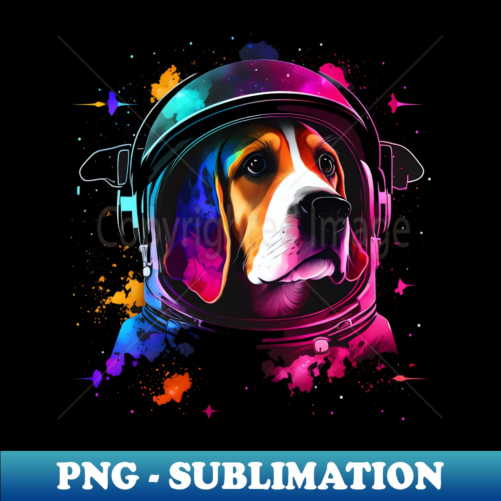 Funny Beagle Astronaut Dog in Outer Space Cosmic Explorer - - Inspire ...