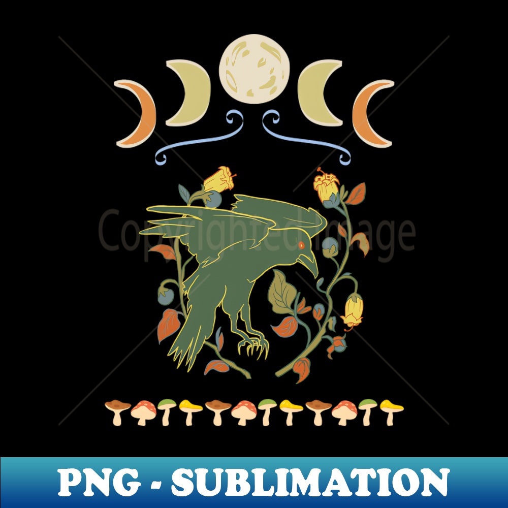 Cottagecore Raven - Instant Sublimation Digital Download - S | Inspire ...