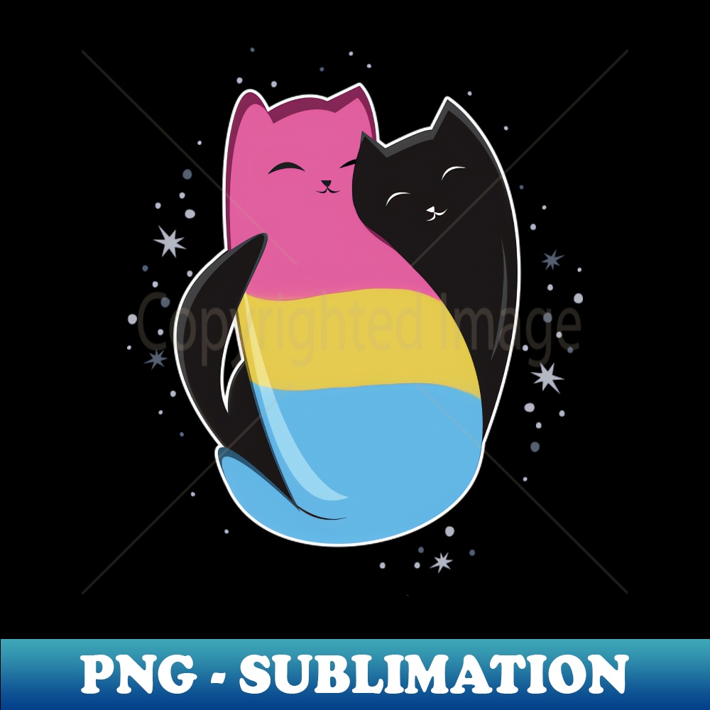 Pansexual Cat LGBT Pride Flag - Exclusive Sublimation Digita - Inspire ...