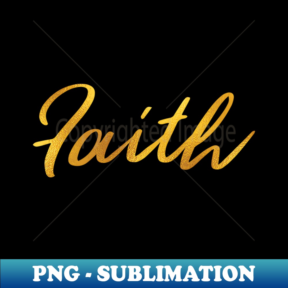 Faith Name Hand Lettering in Faux Gold Letters - Modern Subl | Inspire ...