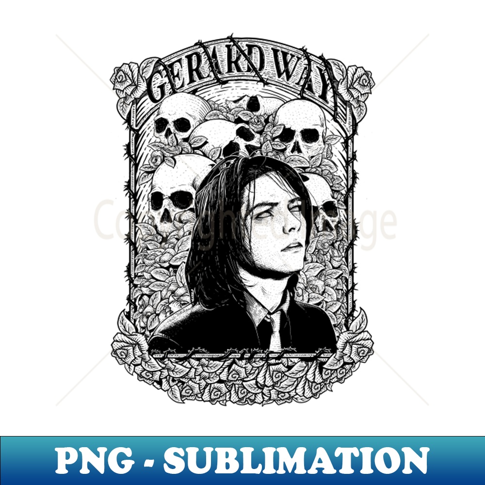 GERARD WAY MCR - Sublimation-Ready PNG File - Enhance Your A | Inspire ...