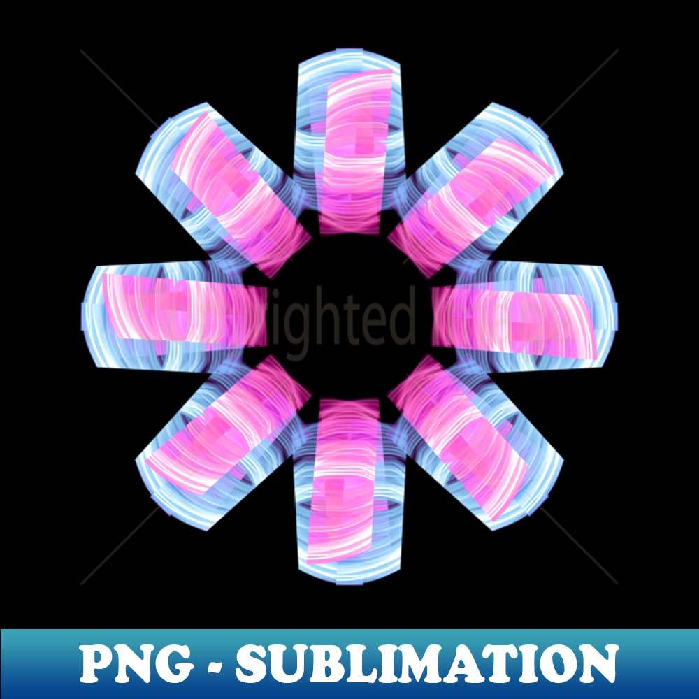 Blue and pink Star - Artistic Sublimation Digital File - Rev | Inspire ...