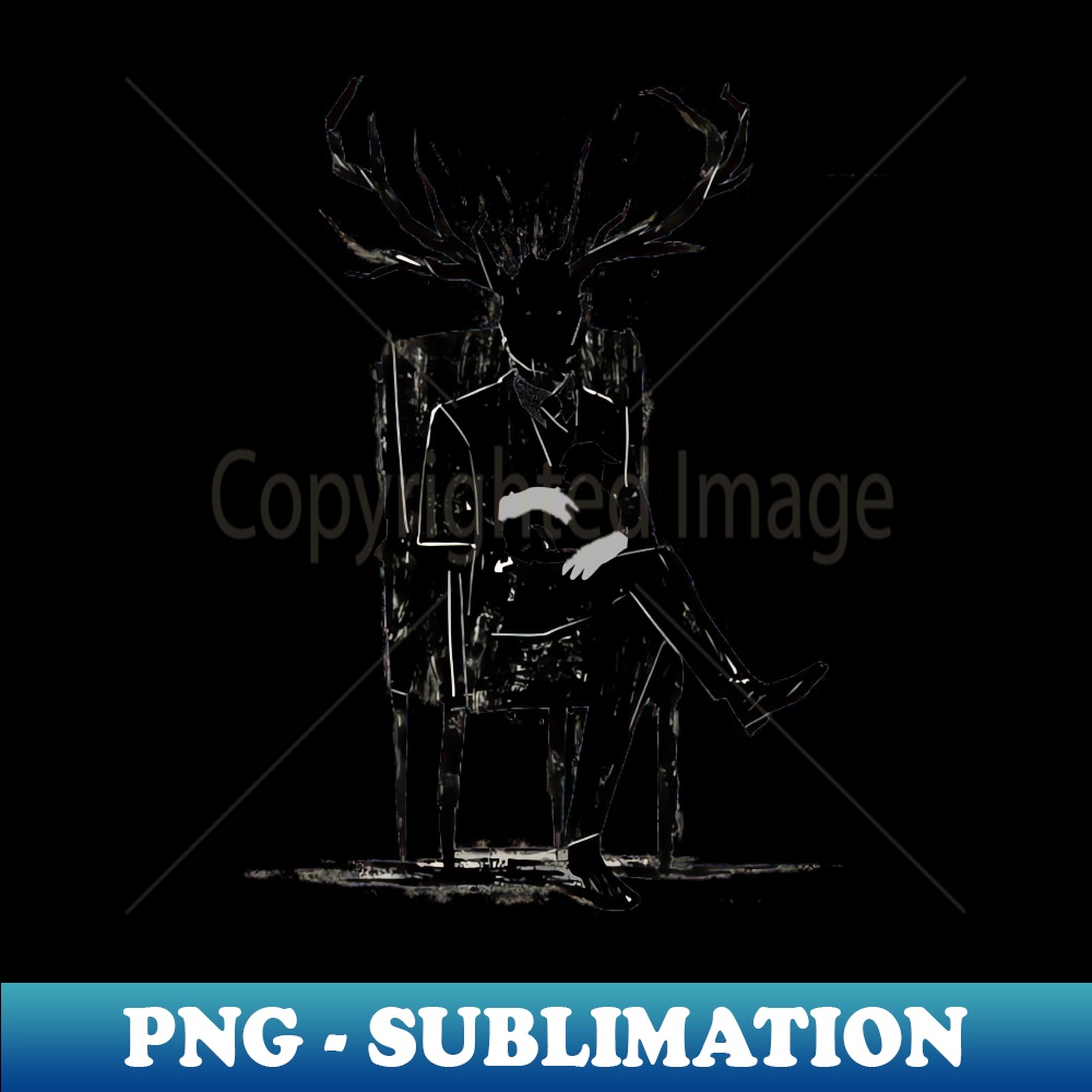 Hannibal Lecter NBC Stag Antlers Lamb - PNG Sublimation Digi | Inspire ...