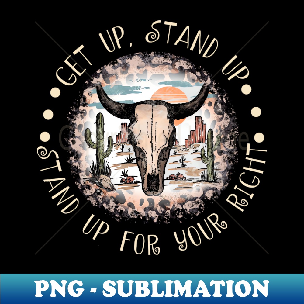Get Up Stand Up Stand Up For Your Right Boot Cowboy Hat Vint | Inspire ...