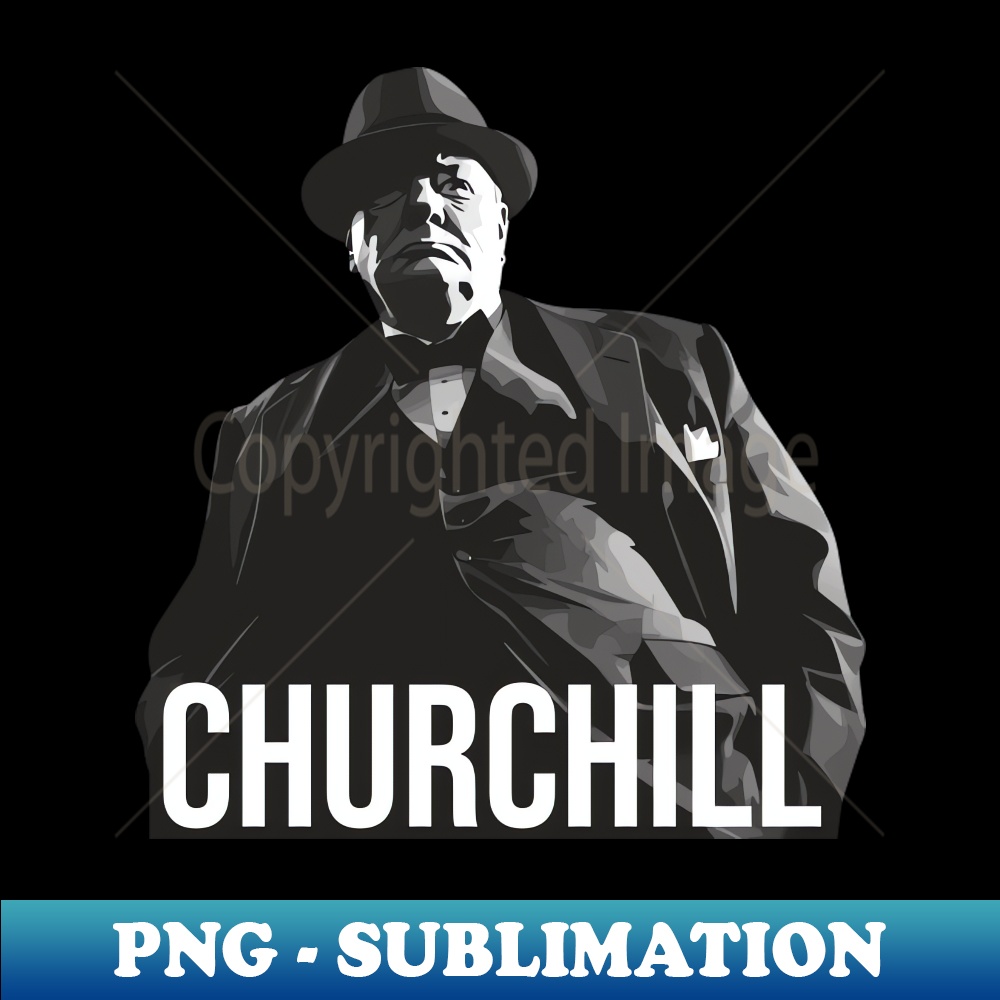 Sir Winston Churchill - High-Resolution PNG Sublimation File | Inspire ...