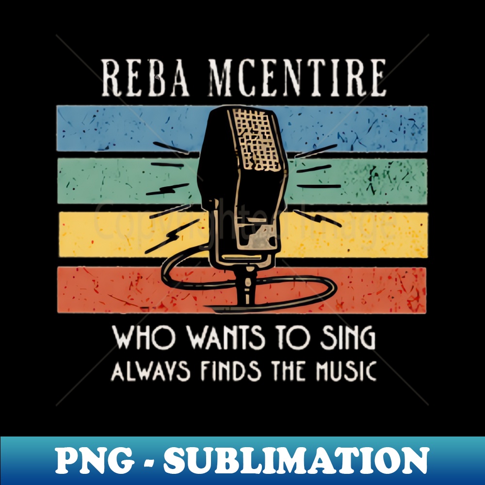 reba name vintage microphone art - Exclusive PNG Sublimatio - Inspire ...