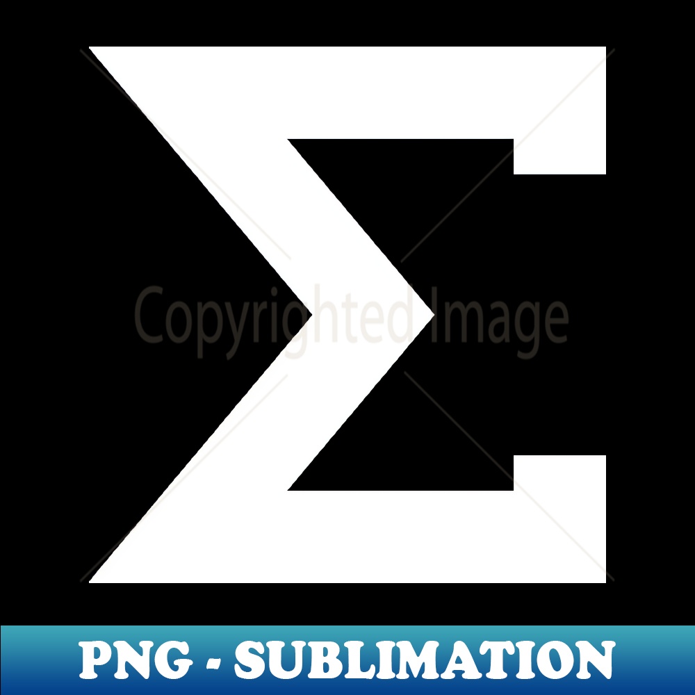 Sigma Symbol - Modern Sublimation PNG File - Bring Your Desi | Inspire ...