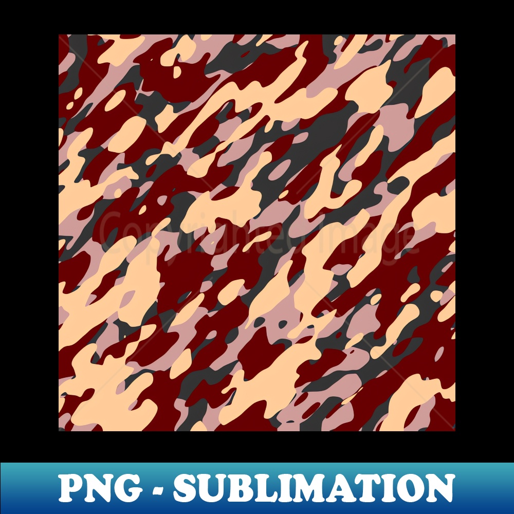 Maroon Wheat Camouflage - Sublimation-Ready PNG File - Trans - Inspire ...