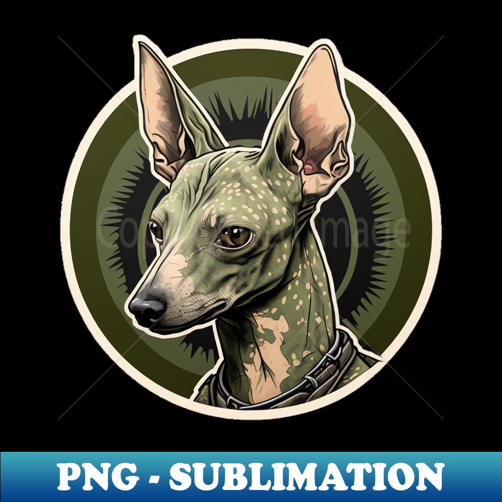 Xoloitzcuintli Camouflage Motif - PNG Transparent Digital Do | Inspire ...