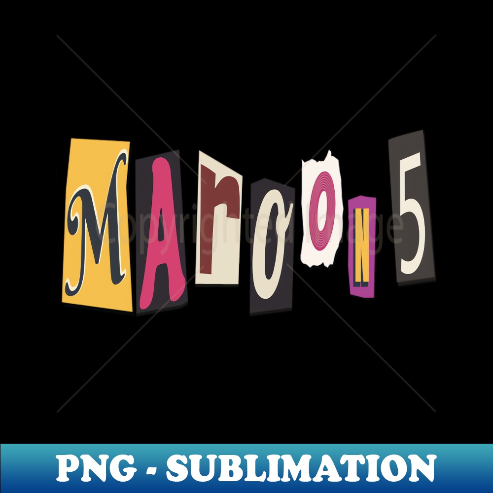 MAROON 5 - PNG Transparent Sublimation Design - Perfect for | Inspire ...