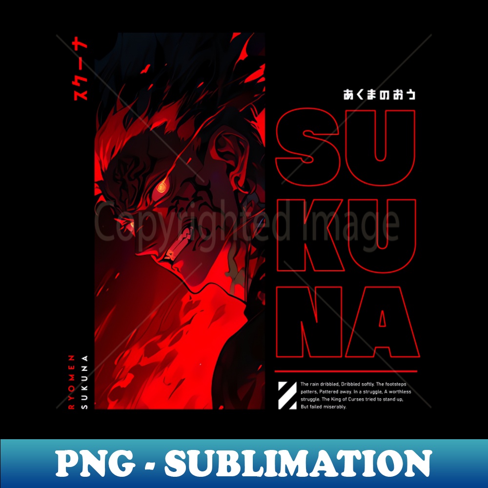 Ryomen Sukuna - Jujutsu Kaisen - High-Resolution PNG Sublima - Inspire ...
