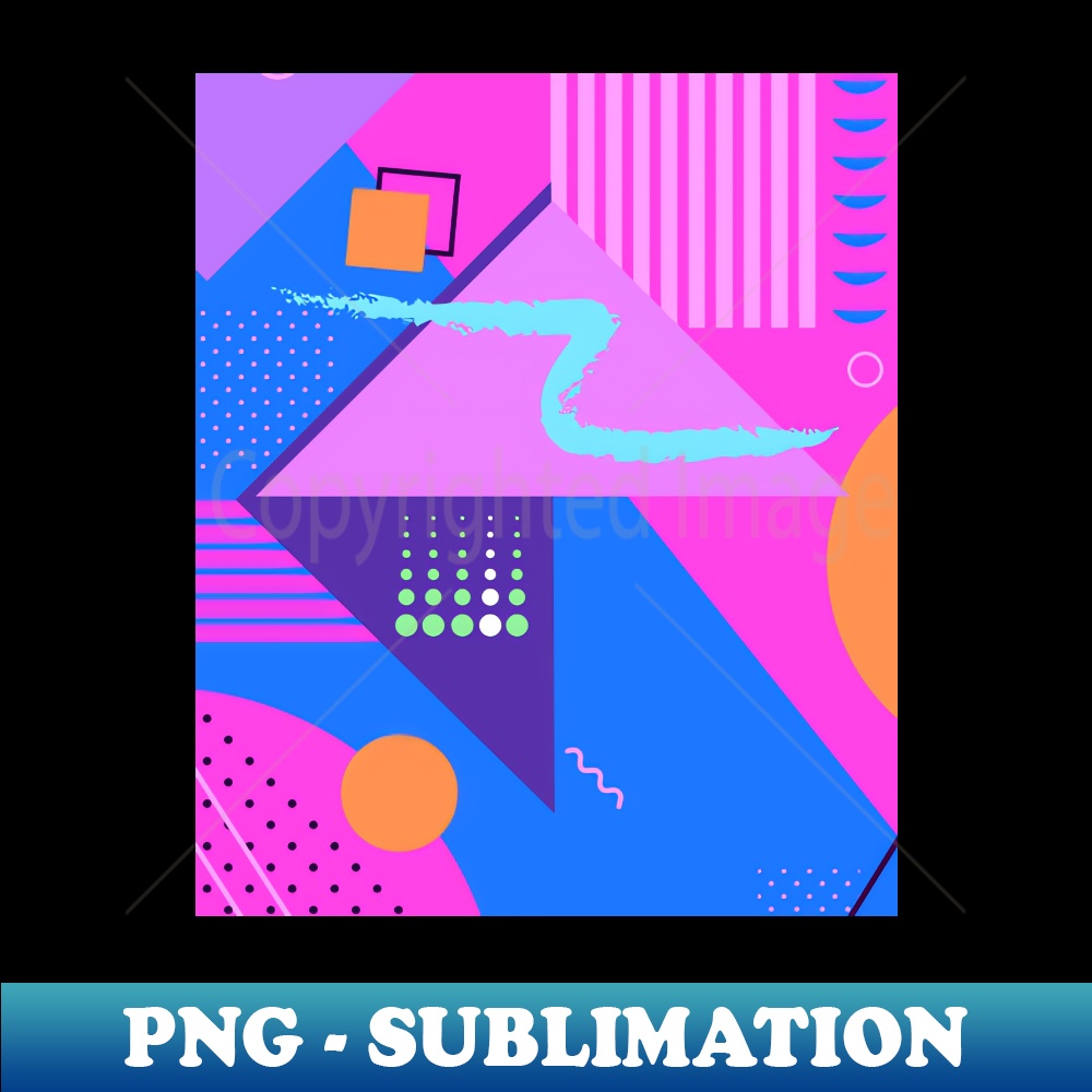 ABSTRACT 90S FLARE RETRO SHAPES - Elegant Sublimation PNG Do | Inspire ...