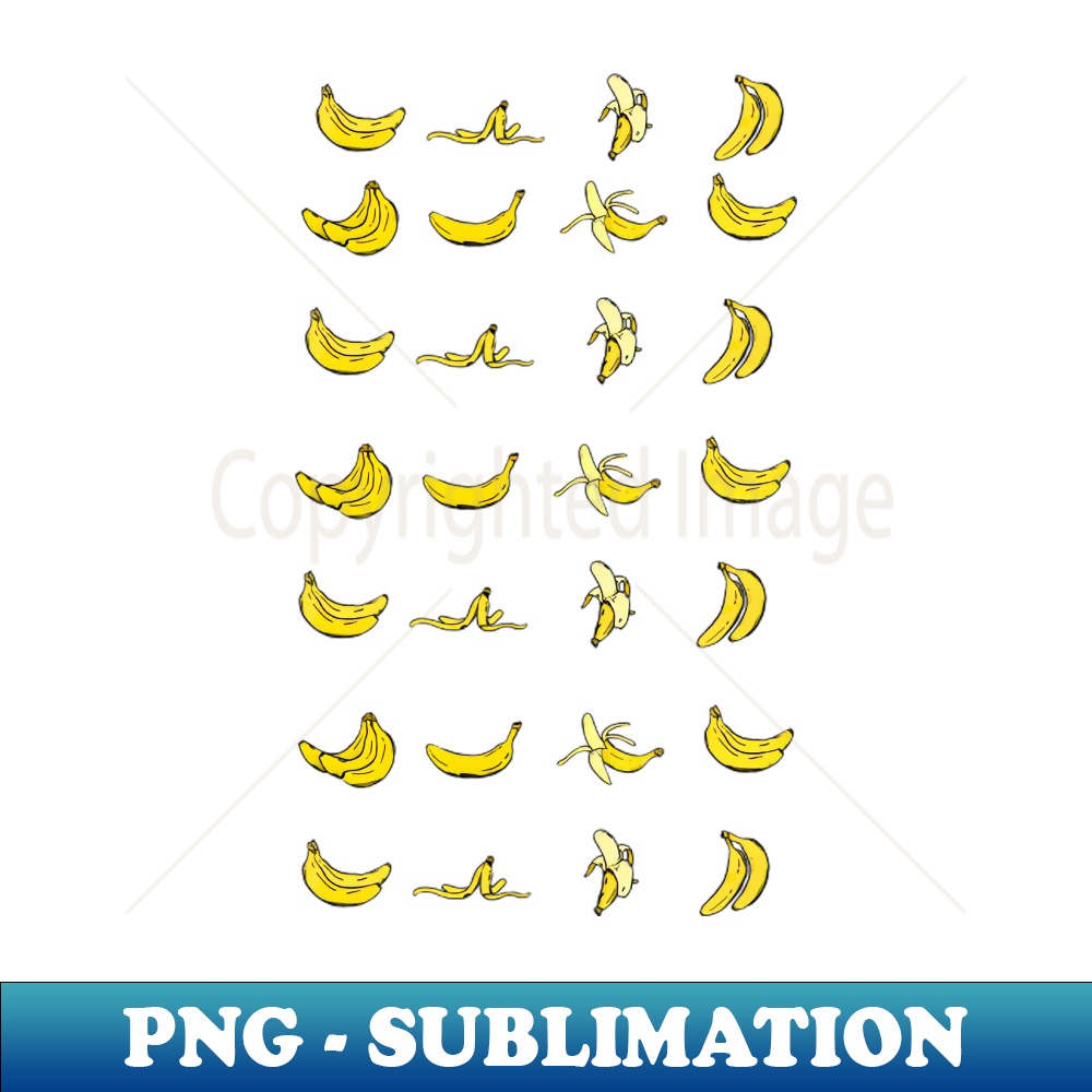 Banana Collection - PNG Transparent Sublimation Design - Cre | Inspire ...