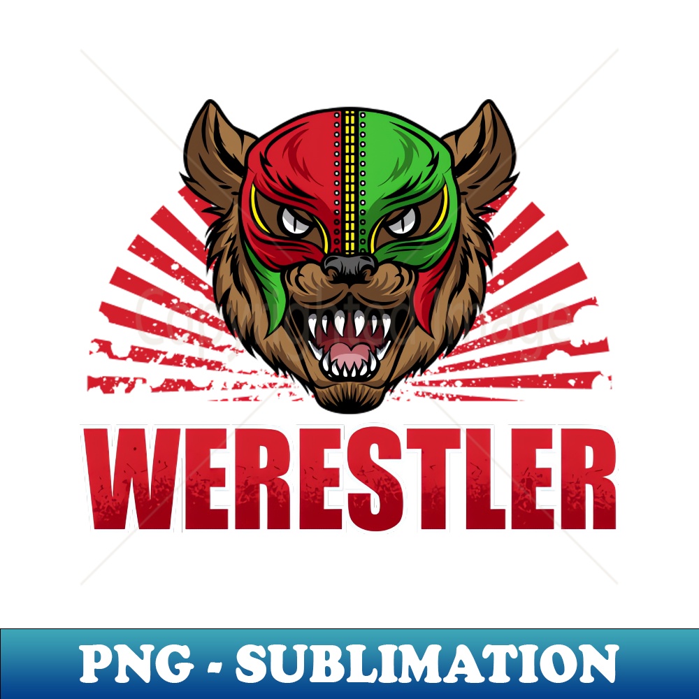 Werestler Halloween Masked Lucha Libre Wrestler Werewolf - D | Inspire ...