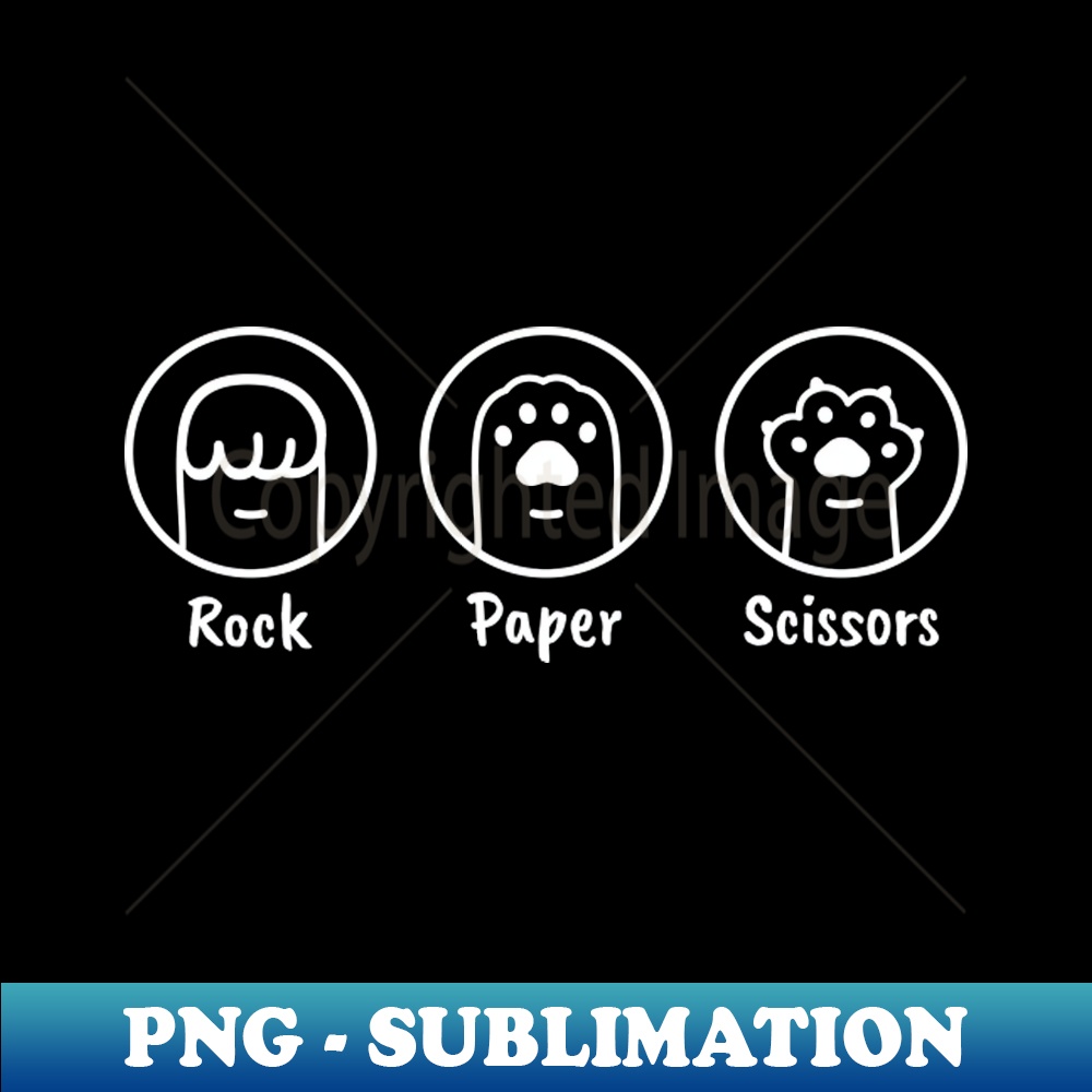 Rock Paper Scissors Cat - Cute Paw Drawing - Instant PNG Sub | Inspire ...