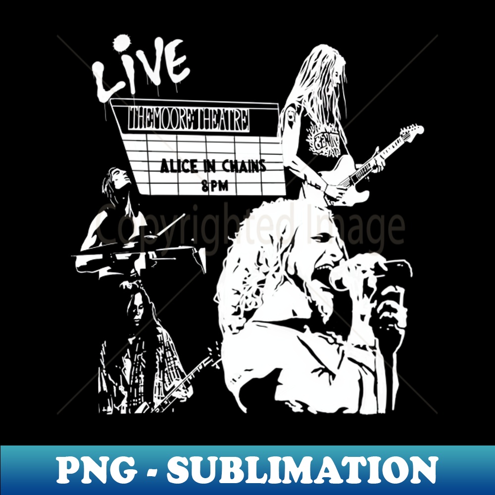 Alice In Chains Live Facelift - Instant PNG Sublimation Down | Inspire ...