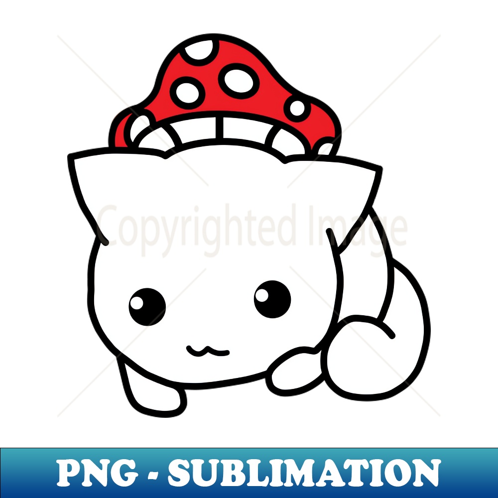 Cottagecore Cat - PNG Transparent Digital Download File for - Inspire ...