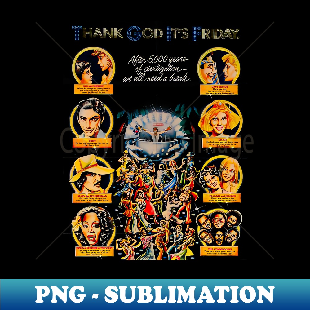 Thank God Its Friday 1978 - Exclusive PNG Sublimation Downlo | Inspire ...