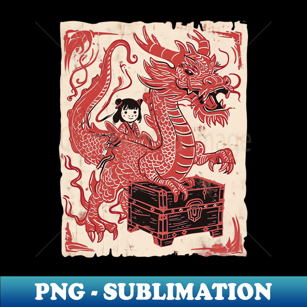 Year of the Dragon 2024 Happy New Year 2024 - Vintage Sublim - Inspire Uplift