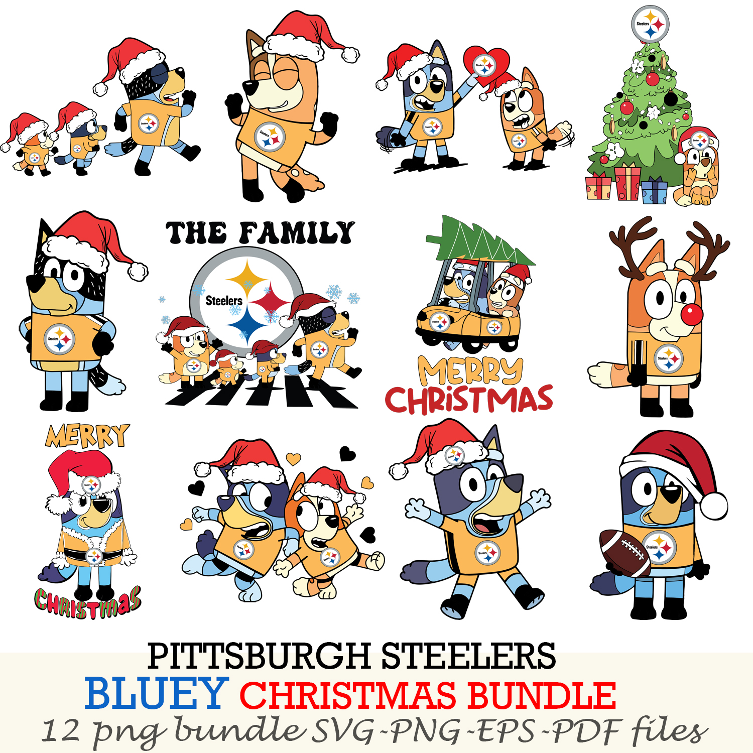New Orleans Saints bundle,Bluey christmas Bluey Christmas Cu | Inspire ...