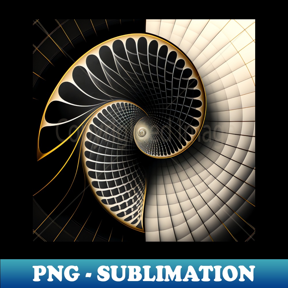 Yin Yang Checkered Spiral Pattern Fibonacci Woman Gift Girl | Inspire ...