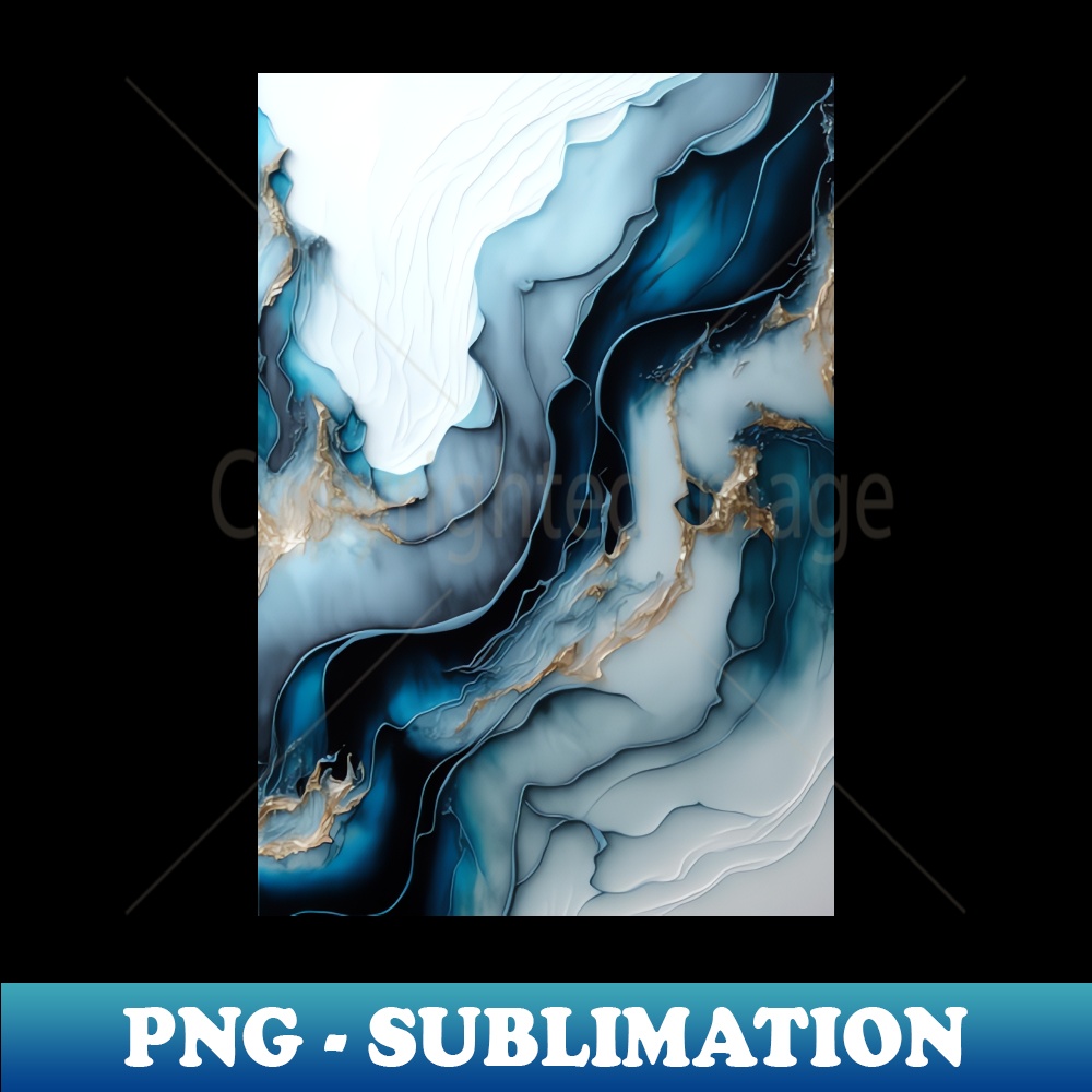 Deep Ocean Waves - Abstract Alcohol Ink Resin Art - Instant | Inspire ...