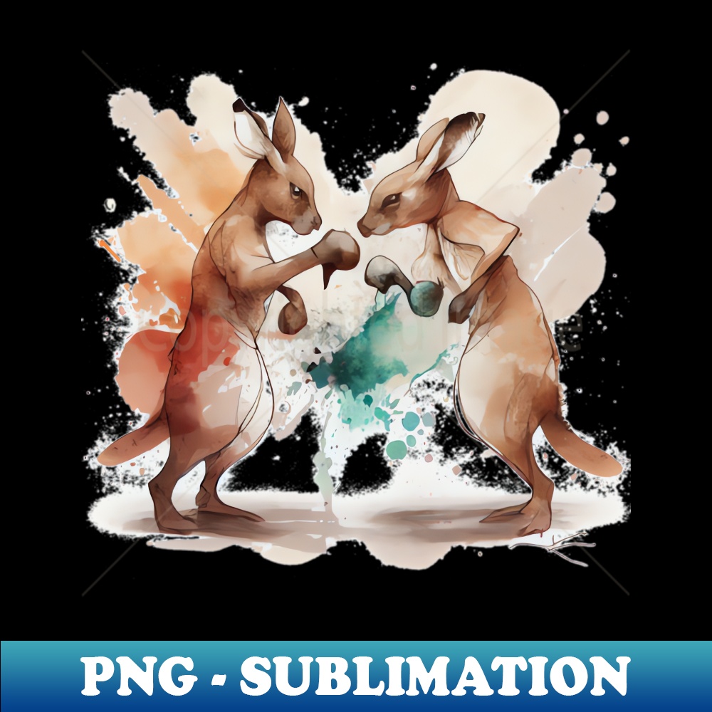 Kangaroo boxing - Artistic Sublimation Digital File - Boost | Inspire ...