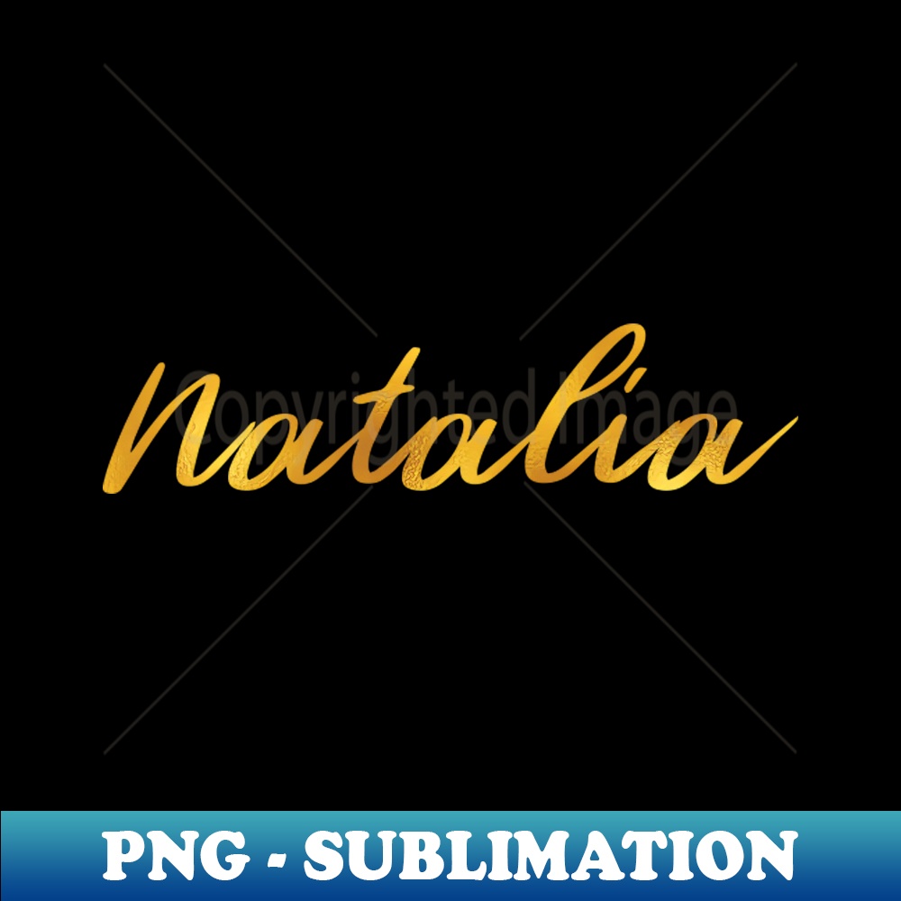 Natalia Name Hand Lettering in Faux Gold Letters - Modern Su | Inspire ...
